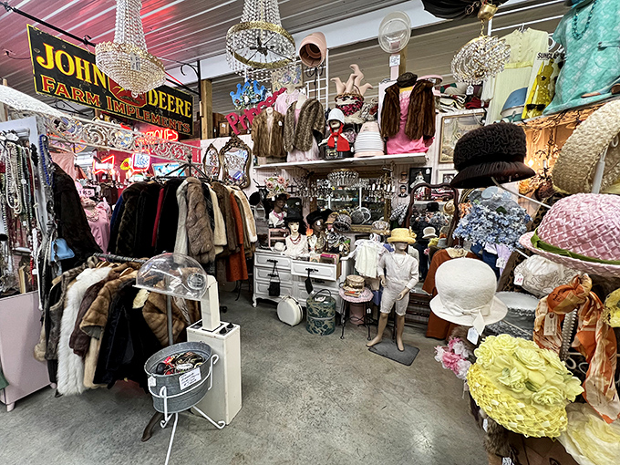 Vintage fashion heaven! From fur stoles to flapper hats, it's like raiding your glamorous grandmother's closet&mdash;if she knew everyone famous.