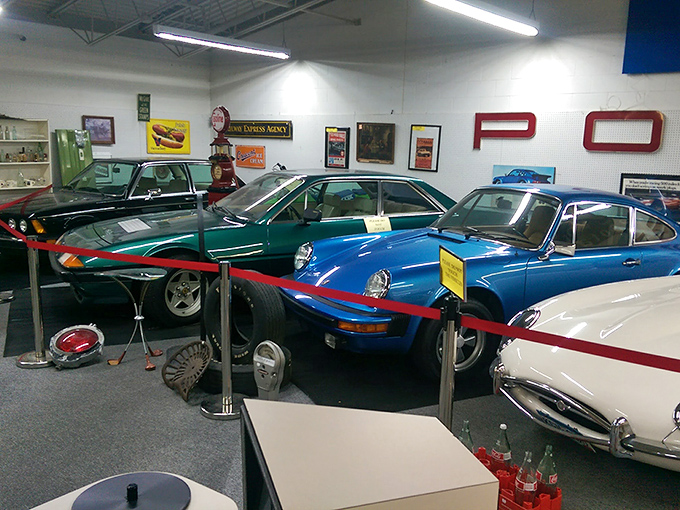 Detroit's finest moments, preserved under fluorescent lights. These showroom-condition classics make car enthusiasts weak in the knees.