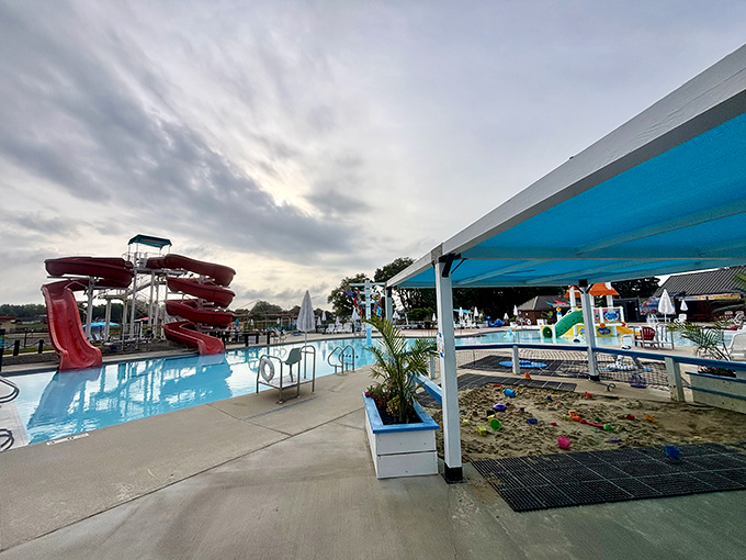 Wapakoneta Waterpark's slides promise summer thrills that'll make grandkids squeal and grandparents remember their own childhood splashes.