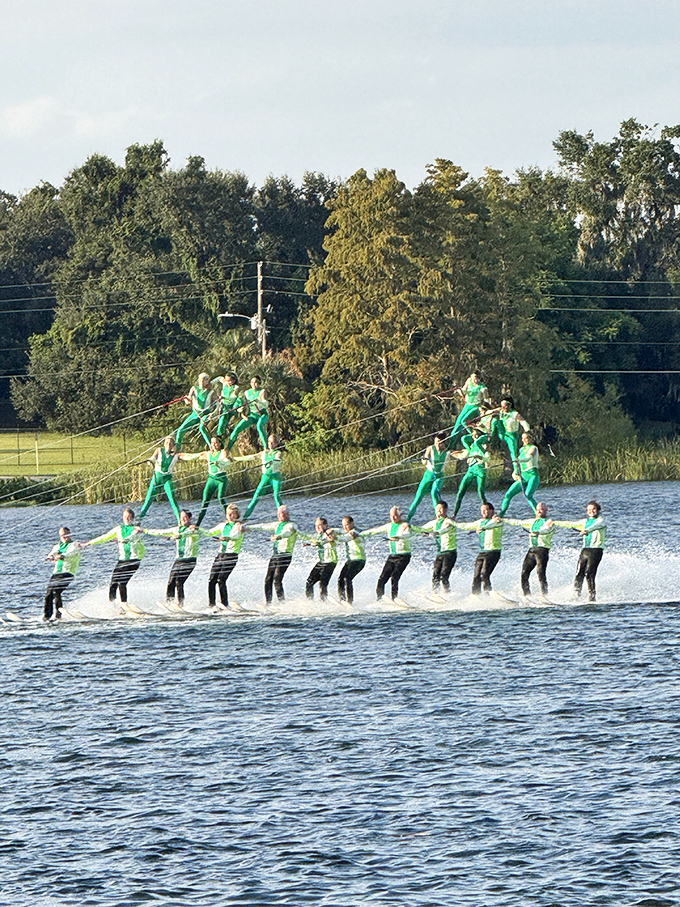 The legendary water ski show continues Winter Haven's aquatic tradition. It's like synchronized swimming met extreme sports and decided to start a beautiful relationship.