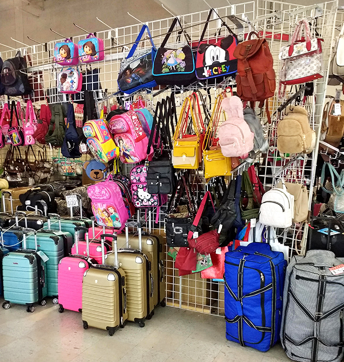 Luggage paradise or bag bonanza? Either way, you'll find everything from kiddie backpacks to weekend rollers for your next spontaneous getaway.