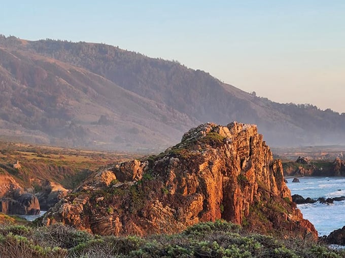 Golden hour transforms coastal rock formations into nature's sculpture garden. No admission fee, just the willingness to wake up for sunrise.