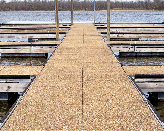 This dock stretches toward possibility&mdash;just as Twain's imagination once did&mdash;offering peaceful access to America's most storied waterway.