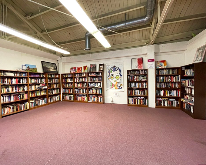 Bibliophiles beware: you could lose hours in this literary corner where shelves groan under the weight of countless stories waiting for new readers.