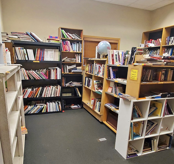 The book section: where algorithm-free literary discoveries await. That dog-eared Montana fishing guide might change your weekend plans entirely.