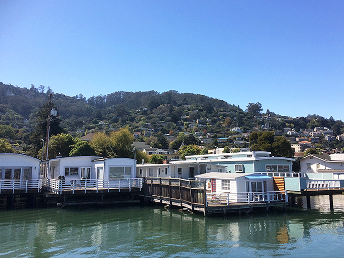 Sausalito's floating homes community&mdash;where "waterfront property" takes on a whole new meaning and mail delivery requires sea legs.