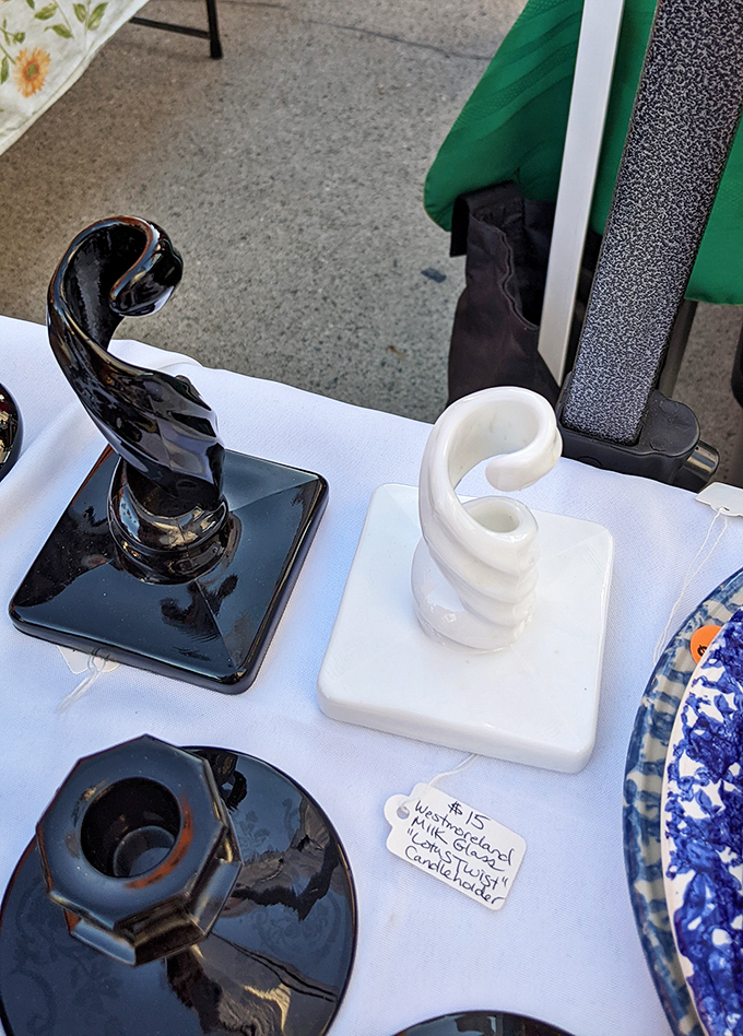 Modern art or vintage candleholders? Why not both? These sculptural pieces bring warmth to a room even before you light them.