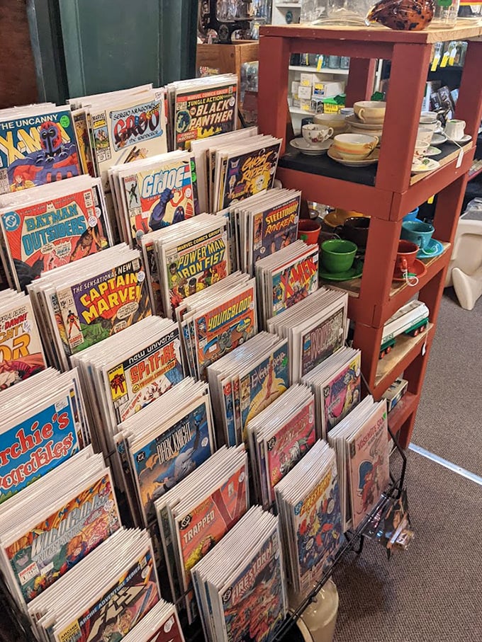 Comic books from yesteryear wait patiently for collectors who remember when heroes cost twelve cents.