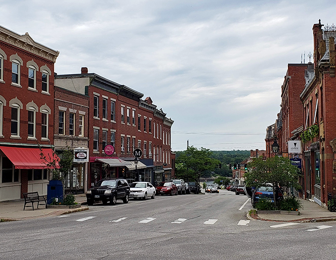 Main Street stretches toward possibilities, where every storefront promises something you didn't know you needed.