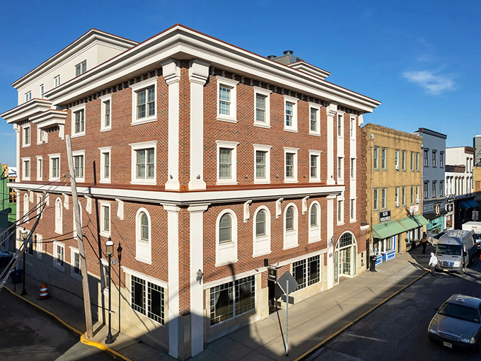 Historic architecture meets modern commerce on these brick-lined streets, where century-old buildings house businesses that keep Red Bank vibrant and relevant.