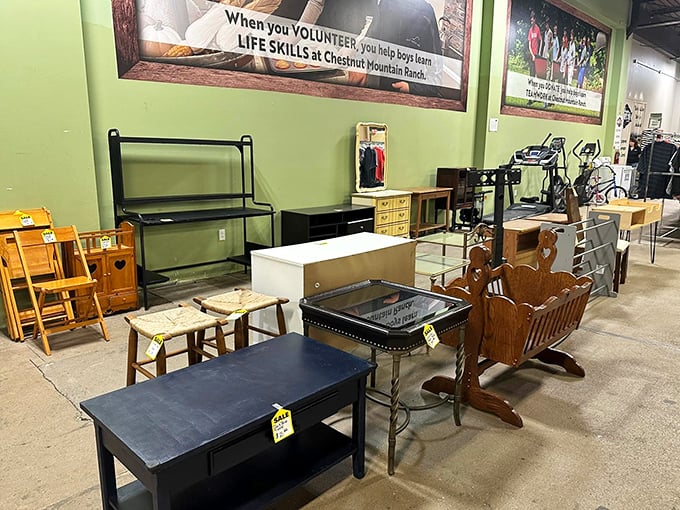 Furniture that would make Chip and Joanna Gaines swoon. From rocking chairs to coffee tables, each piece waits for its forever home.