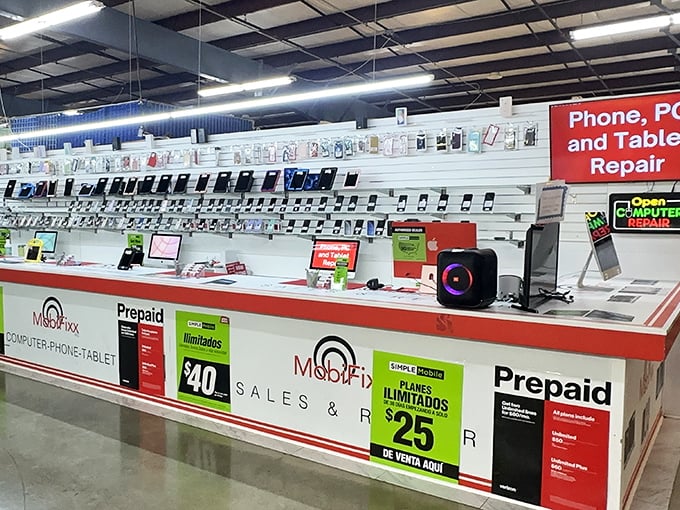 The modern-day repair shop where smartphones go for healing. Remember when we used to just throw things away? How refreshingly 21st century.