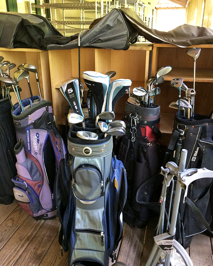 Golf club nirvana for duffers and pros alike. Why pay country club prices when you can find that perfect putter without explaining the expense to your spouse?