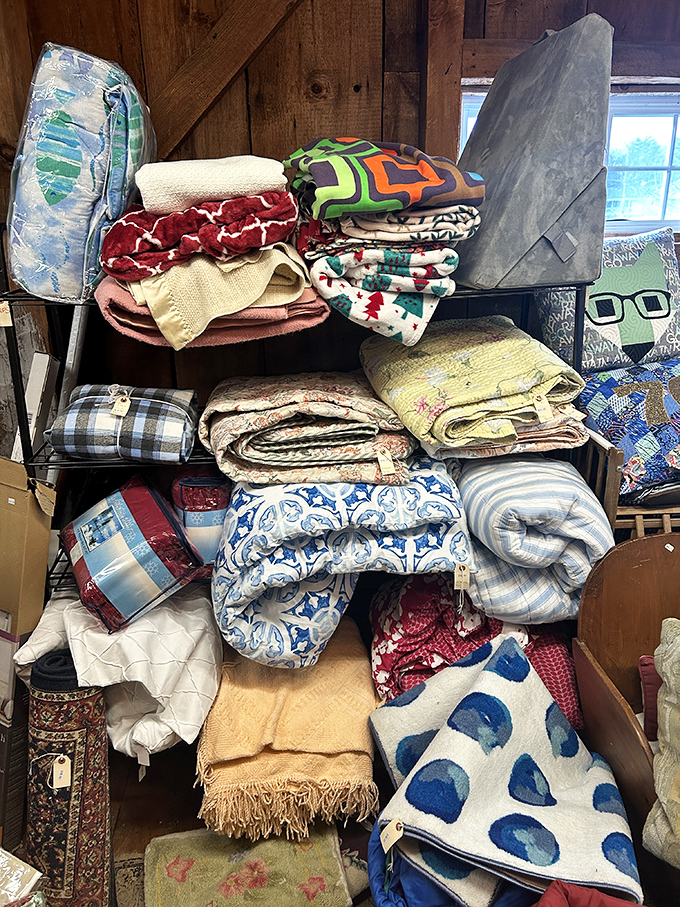 Blanket heaven! From cozy winter throws to summer quilts, there's something here for every Maine season&mdash;and they're all pre-loved.