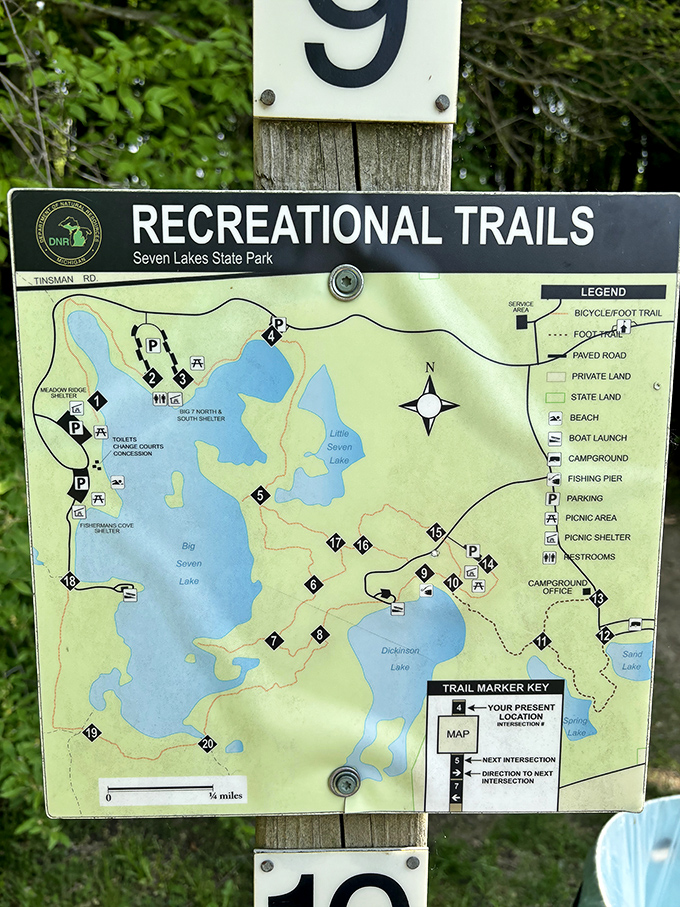 Your trail map shows over 1,400 acres of possibilities, which beats scrolling through social media any day of the week.