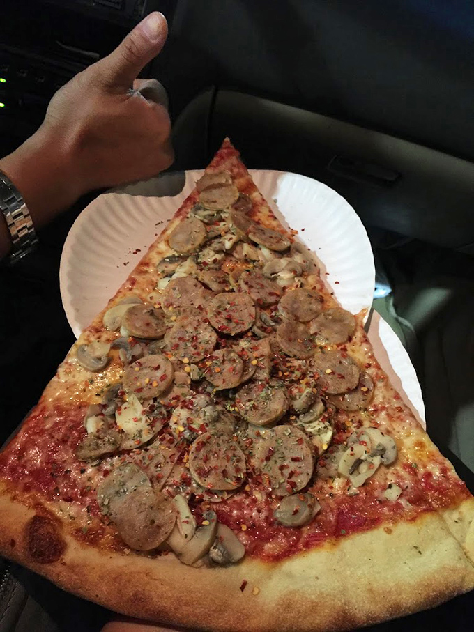 A mushroom-topped slice that would make even fungi-haters reconsider their life choices.