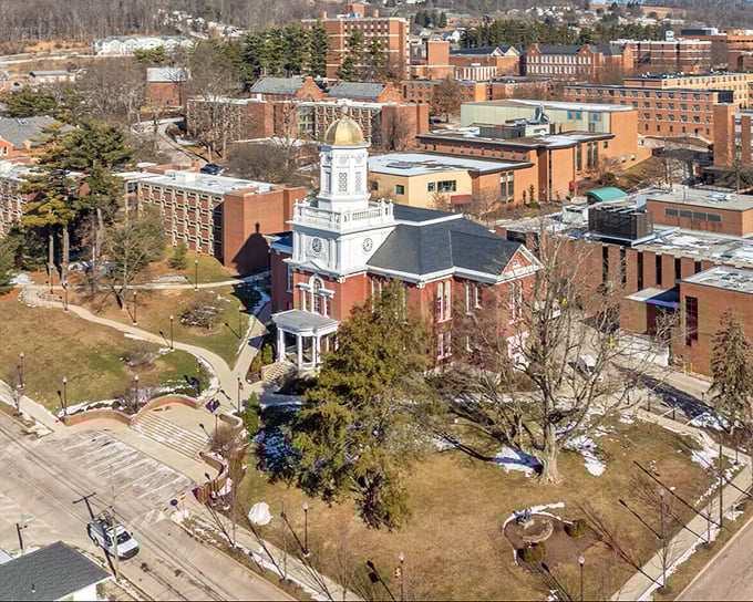 Bloomsburg University's historic buildings anchor the town with red-brick dignity. Knowledge and affordability in one photogenic package. 