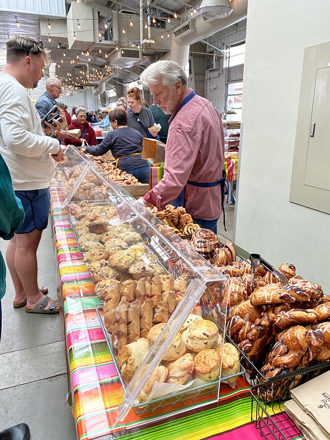 The pastry display that launches a thousand diet exceptions. Resistance is futile when faced with this battalion of buttery, flaky temptations.