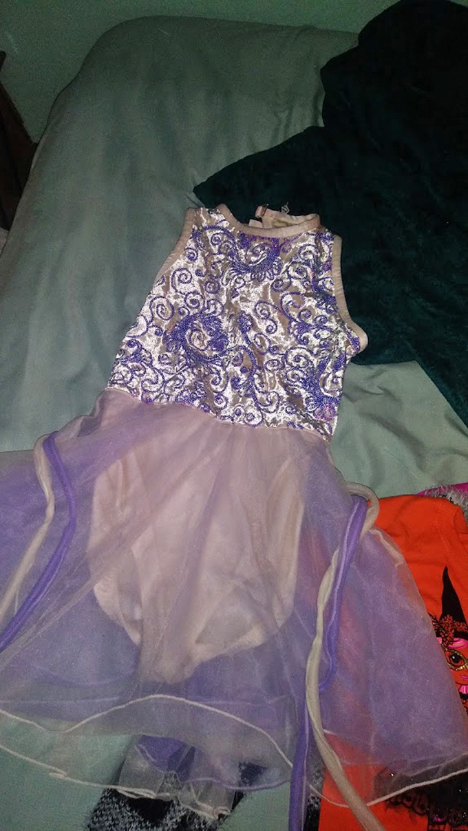 This purple princess dress didn't find its happily-ever-after at the first ball, but it's ready for a second dance with a new Cinderella.