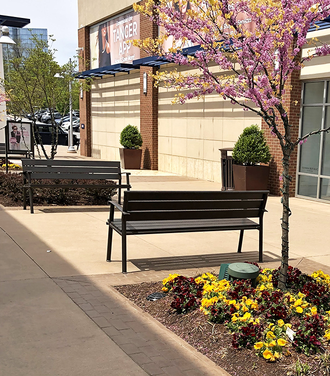 Spring brings cherry blossoms and bench breaks &ndash; essential recovery stations for when your shopping stamina needs a quick recharge.