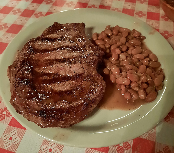 This ribeye and ranch beans combo isn't just dinner&mdash;it's the reason elastic waistbands were invented. Worth every stretchy inch.