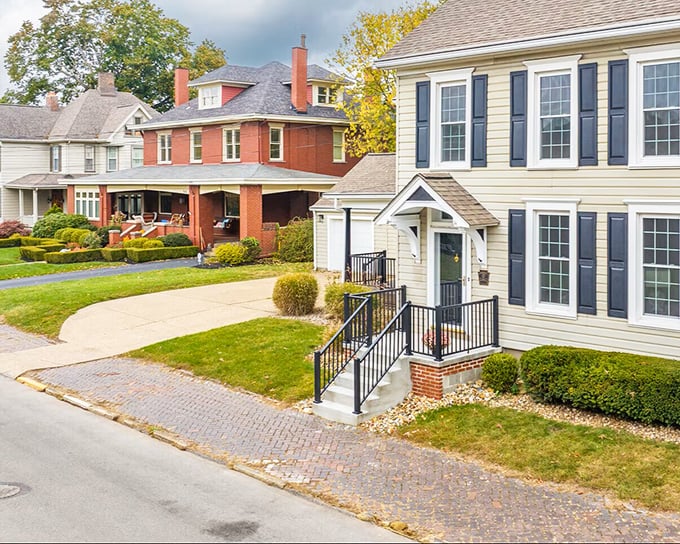 Classic American architecture lines these streets, where each home has personality without shouting for attention&mdash;unlike my neighbor's holiday decorations.