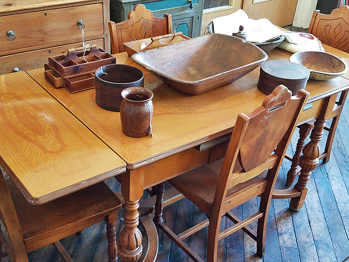 This isn't just furniture; it's a family's history carved in oak and maple, bearing the marks of generations of Sunday suppers.