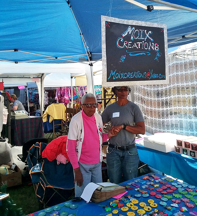 Generations of craftsmanship on display at Moly's Creations. The real magic of flea markets? Meeting the makers and hearing their stories firsthand.