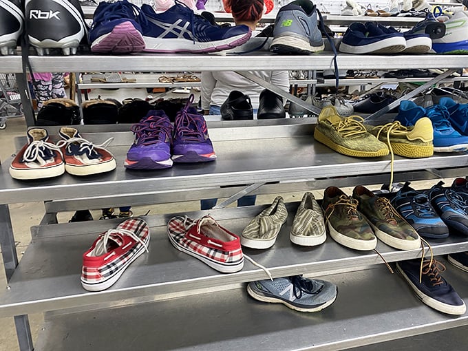 Shoe paradise where Asics meet Vans in perfect harmony. The footwear equivalent of finding parking at the beach &ndash; miraculous and satisfying.