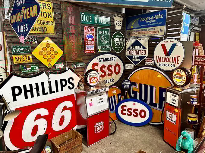 Phillips 66, Esso, Gulf – these signs once beckoned road-trippers when gas was cheap and adventure was everything.