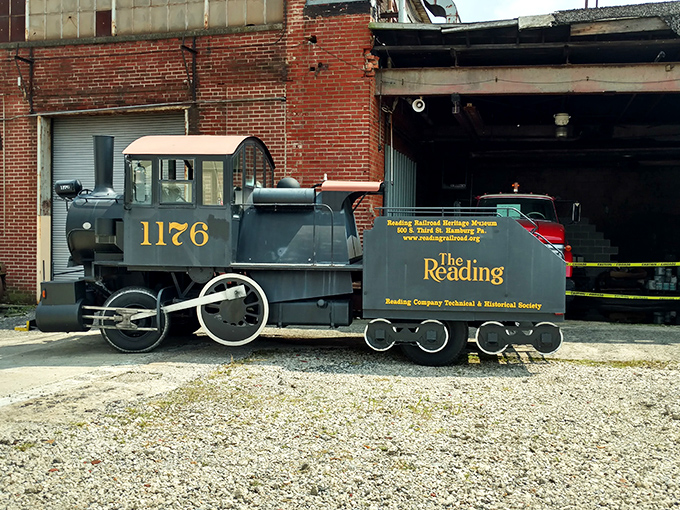 This adorable miniature locomotive might not take you anywhere, but it perfectly captures the Reading Railroad's outsized legacy in pint-sized form.