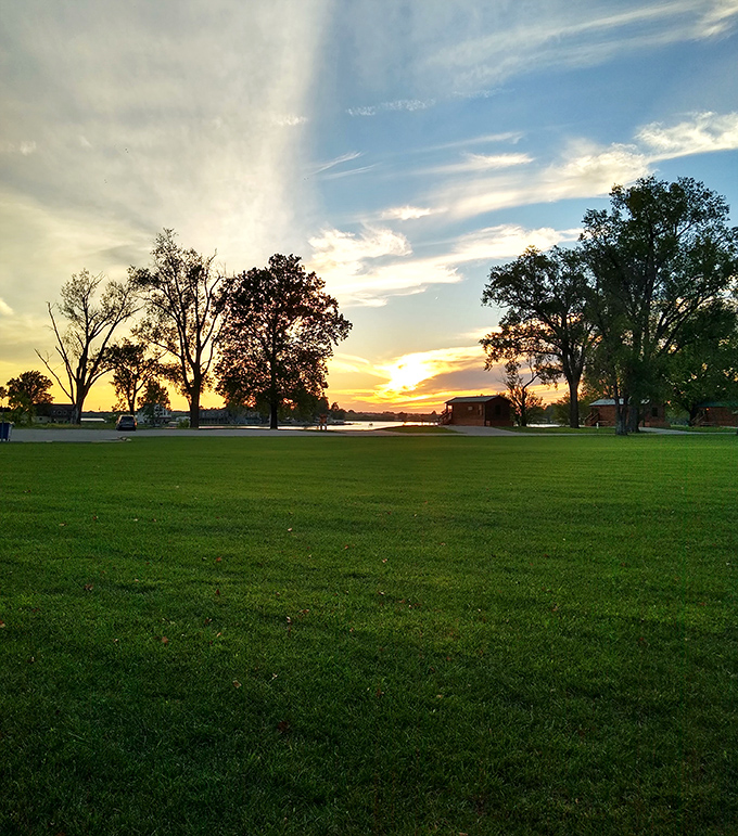 Golden hour at Big Lake proves Mother Nature moonlights as a professional photographer.