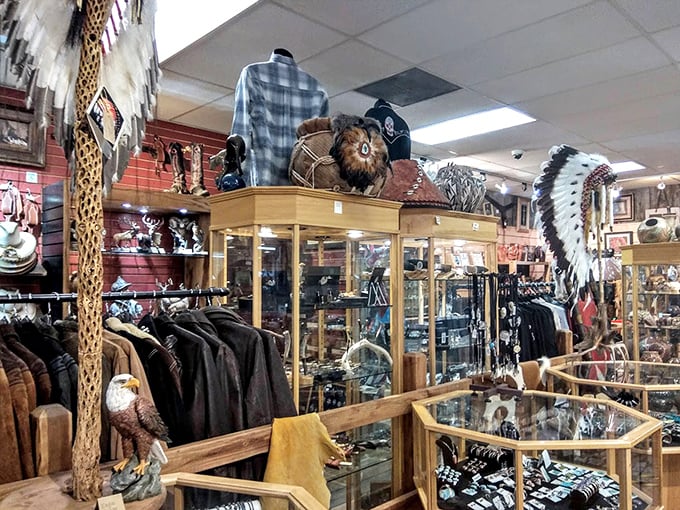 Western wear meets southwestern charm in this treasure trove of leather, suede, and authentic frontier fashion. Cowboy up for less!