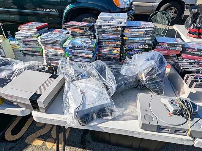 Gaming history laid bare! From Nintendo to PlayStation, these vintage consoles remind us that blowing on cartridges was once a technical skill.