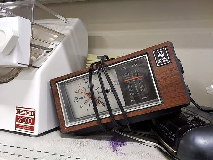 This vintage GE clock radio isn't just telling time&mdash;it's telling stories of morning shows and midnight confessions from decades past.