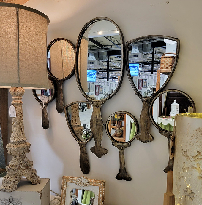 Mirror, mirror on the wall, who's the most vintage of them all? These hand mirrors reflect a time when getting ready was an event, not just a quick selfie.