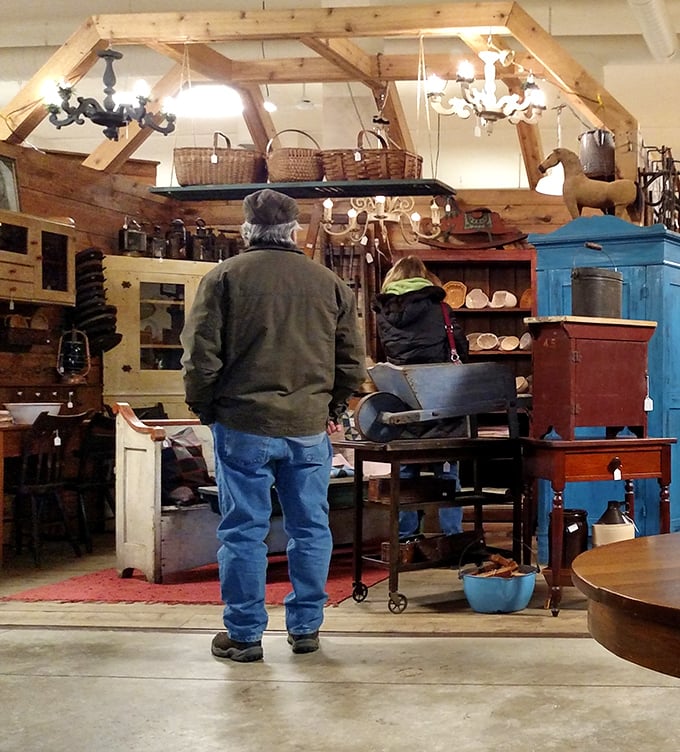 Treasure hunters in their natural habitat. The thrill of the find keeps visitors coming back to explore every nook and cranny.