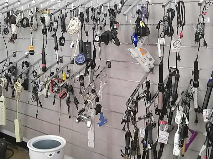 Wall of possibilities – where every cord, cable and charger that ever went missing from your junk drawer has been hiding all along.