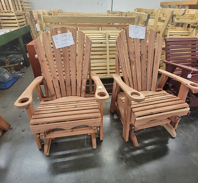 These Adirondack gliders aren't just chairs&mdash;they're time machines to summer evenings with lemonade and fireflies.