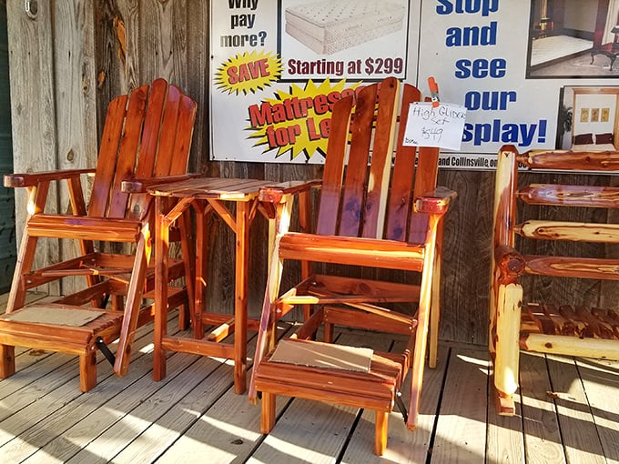 These cedar Adirondack chairs aren't just furniture&mdash;they're invitations to slow down, sip something cold, and watch the world go by at a proper Southern pace.