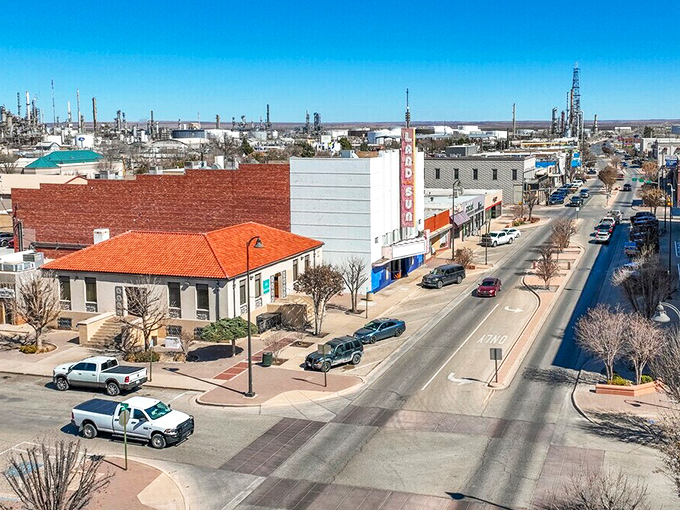 Artesia's oil country main street bustles with working-town energy, where honest folks make honest livings every day.