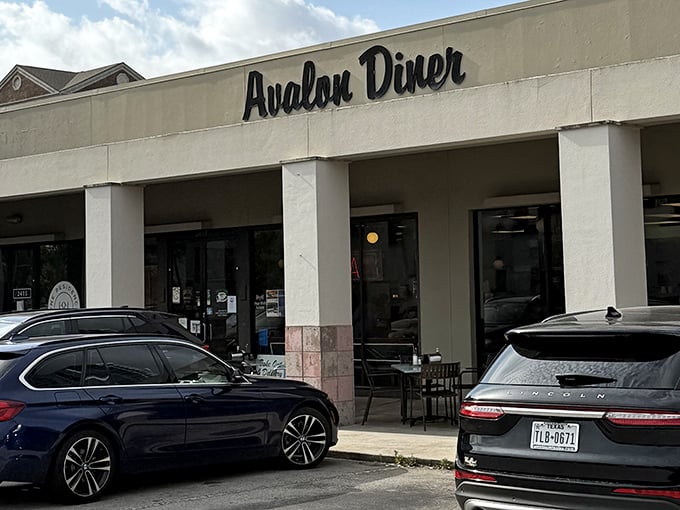 Avalon Diner's simple storefront hides in plain sight, a Houston treasure serving milkshakes that make time stand deliciously still.