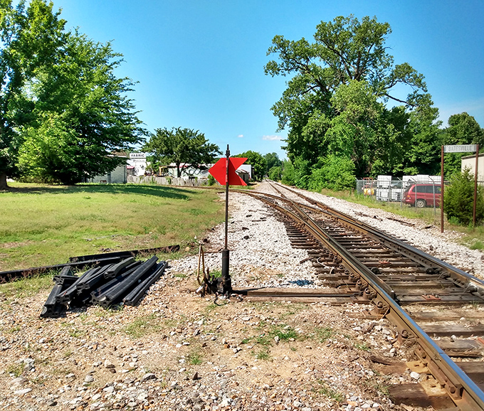 Batesville's water tower proudly proclaims local love in a town where your Social Security check covers more than just the basics.