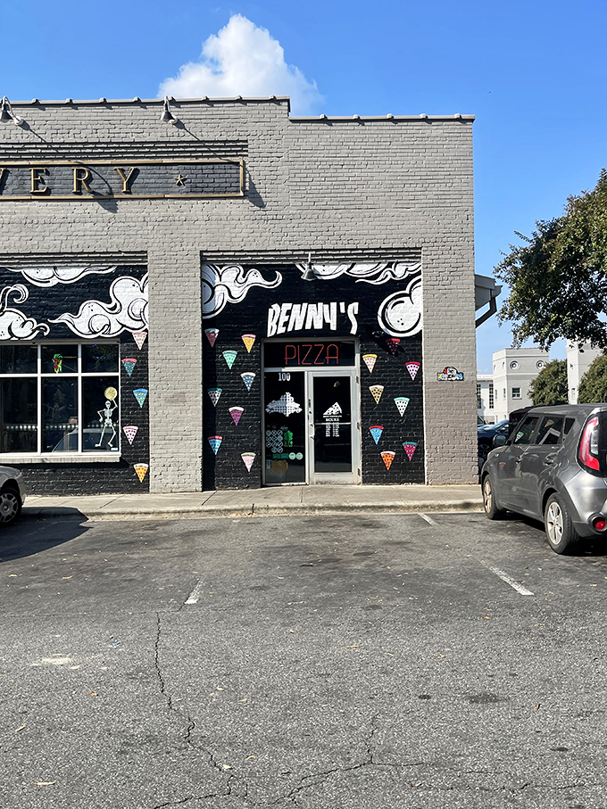 When colorful pizza slices dance across your storefront, you're clearly not taking yourself too seriously&mdash;and we love it.