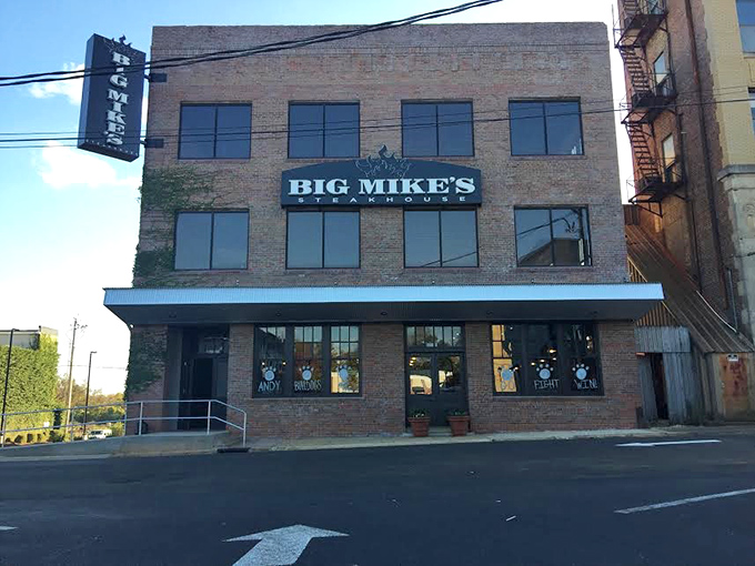 Big Mike's brick facade brings a touch of urban sophistication to downtown Andalusia. Steak with style!