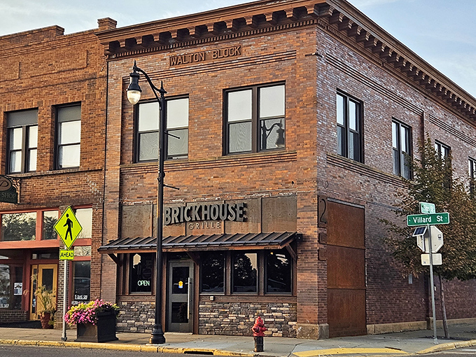 Brickhouse Grille: Historic brick, classic architecture, and steaks that would make the original Walton Block residents proud&mdash;some traditions age beautifully.