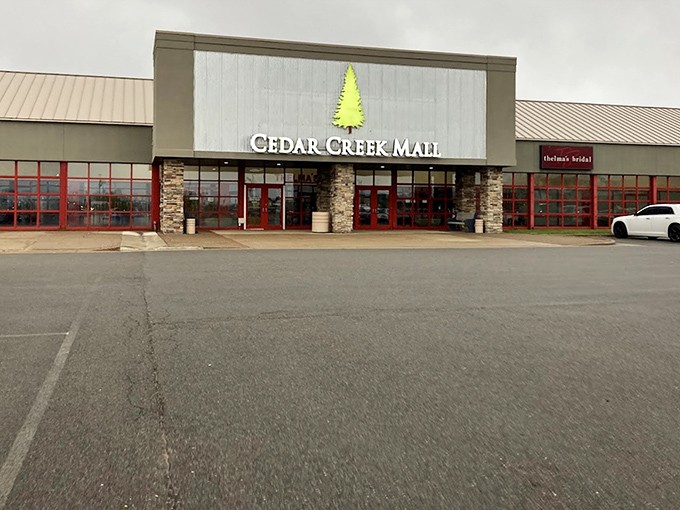 Cedar Creek Mall: That pine tree logo isn't just branding&mdash;it's a promise of shopping with Northwoods character and none of the big city attitude.