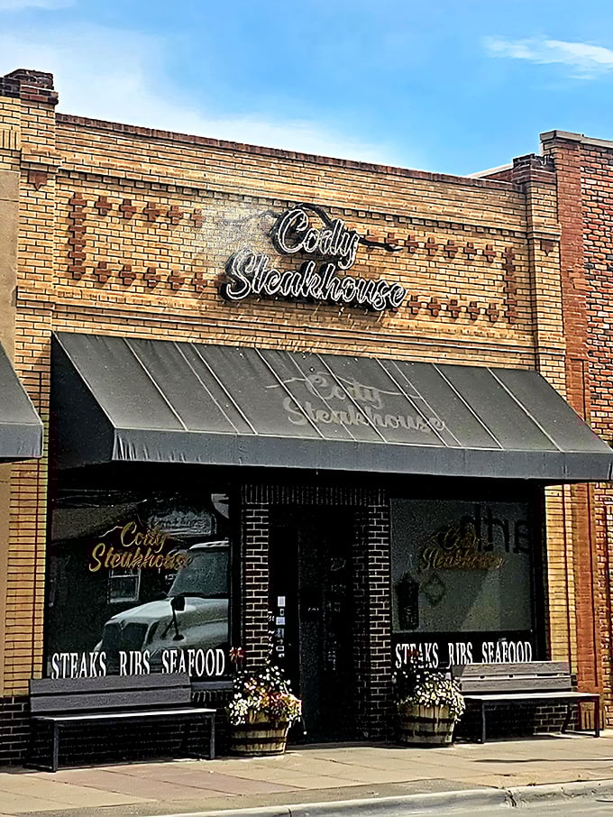 Nestled in historic downtown Cody, this brick beauty houses beef masterpieces that would make Buffalo Bill himself weep with joy.