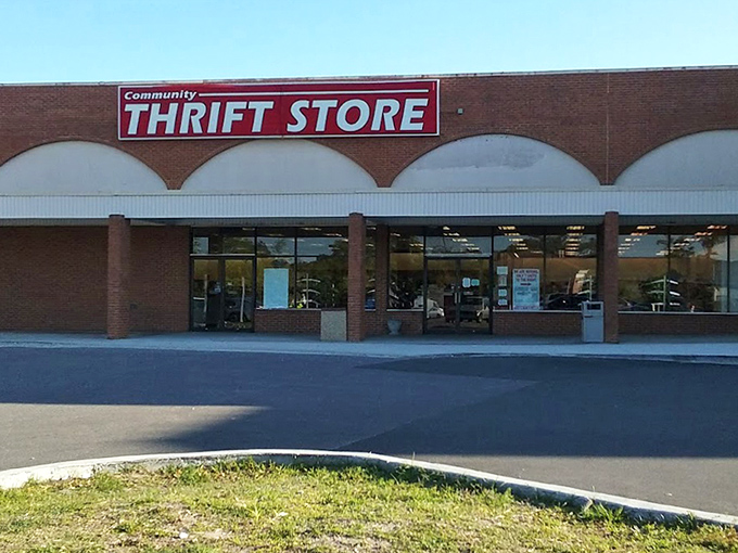 That classic red signage beckons bargain hunters like a lighthouse guides ships to safe harbor shores.