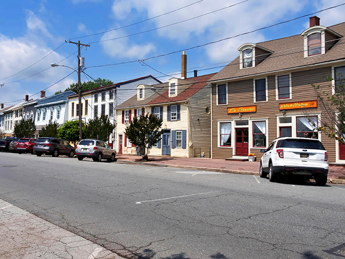 Historic charm meets affordability in Delaware City, where these well-preserved homes offer small-town living that won't drain your Social Security check.